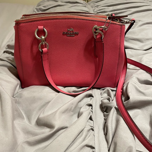 Coach | Bags | Coach Pink Mini Christie Carryall | Poshmark